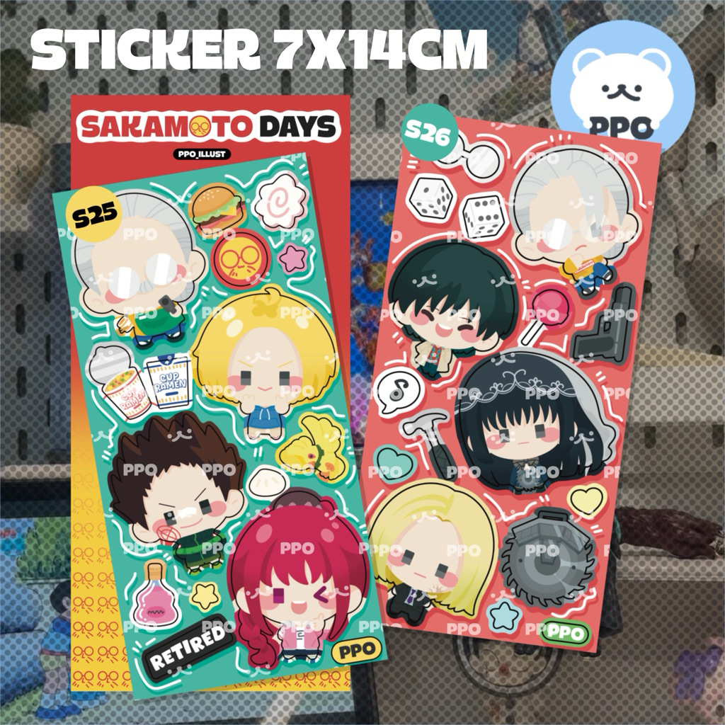 PPO | Nhãn Dán Sticker Sakamoto Days 7x14cm | Shopee Việt Nam