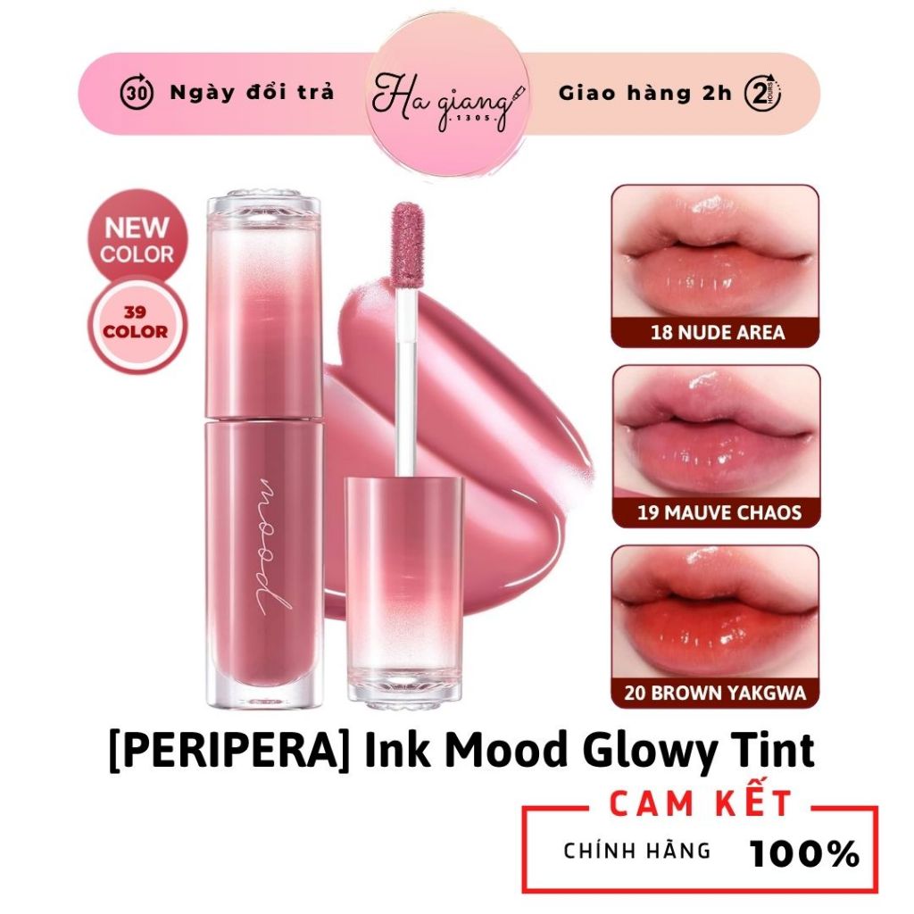 [HOẢ TỐC] Son Tint Bóng Peripera Ink Mood Glowy Tint 18 -19 -20, Son ...