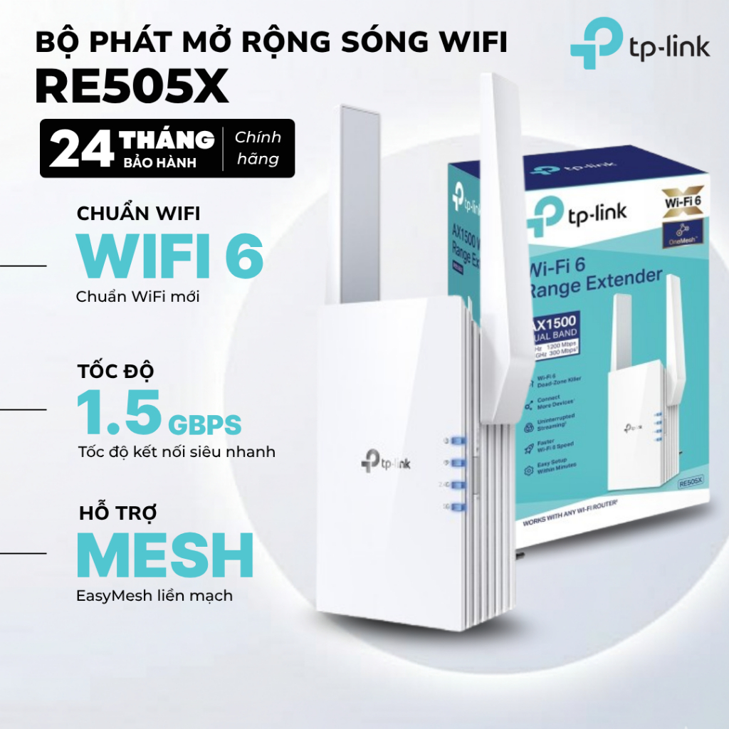 [CHÍNH HÃNG] Bộ mở rộng sóng Wifi TP-Link RE505X | Chuẩn AX1500, Tốc độ ...