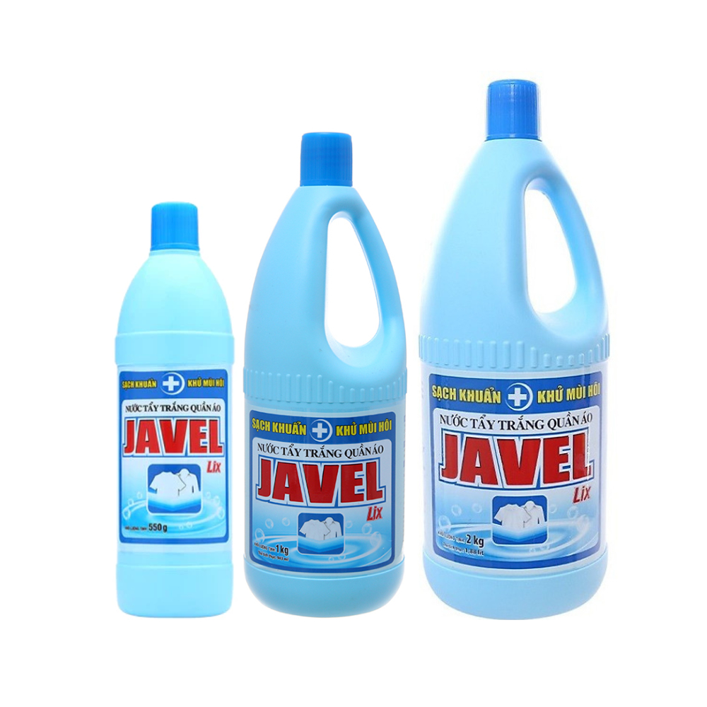 JAVEL LIX - CHAI 500G | 1KG | 2KG - NƯỚC JAVEN TẨY TRẮNG QUẦN ÁO, SẠCH ...
