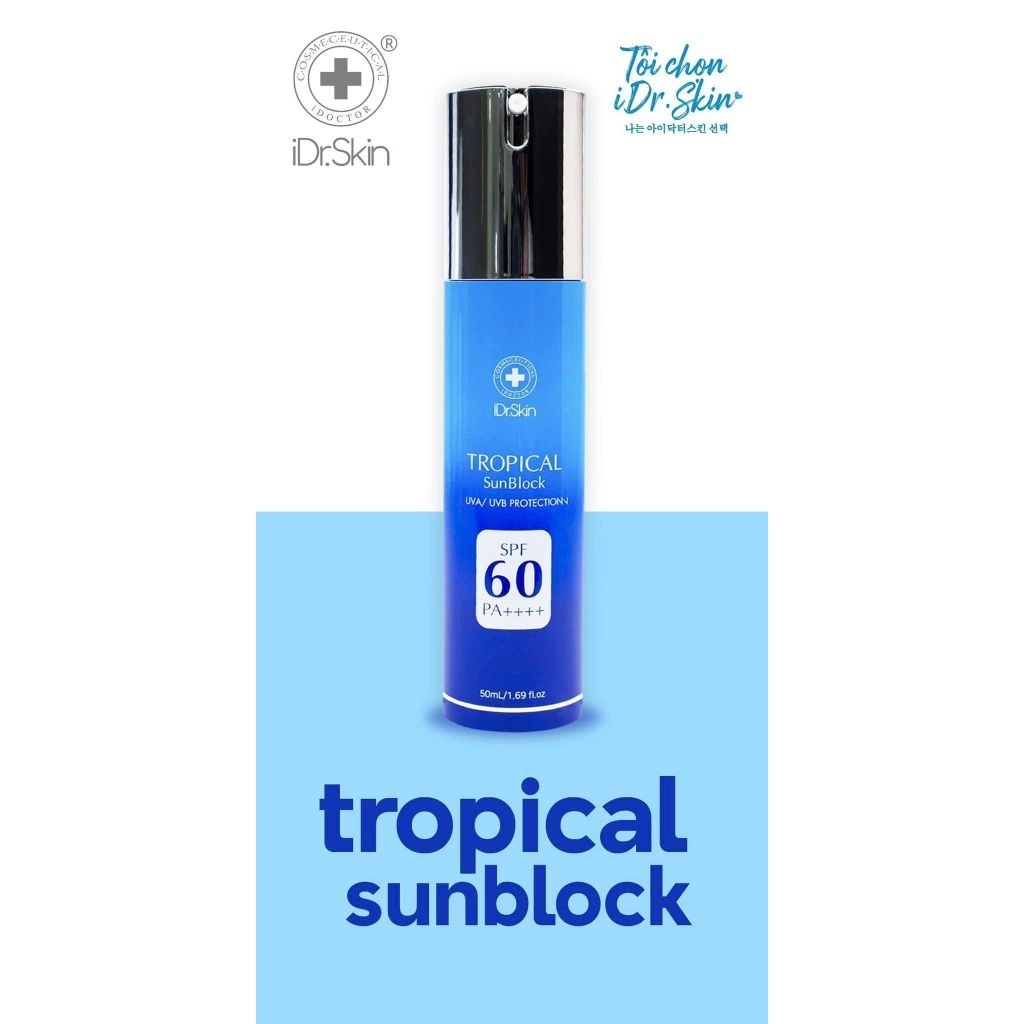 Kem chống nắng IDr Skin _ Tropical Sunblock SPF 60 PA++++ | Shopee Việt Nam