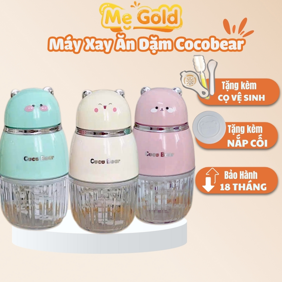 Máy xay ăn dặm Cocobear 8 lưỡi dao Mimi cối thủy tinh, Máy xay Cocobear ...
