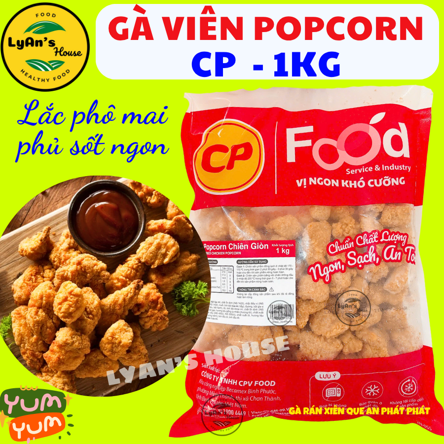 [Hỏa tốc HCM] GÀ POPCORN Chiên Giòn CP, làm từ gà tươi, gà viên CP ngon ...