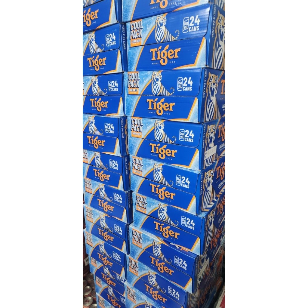 Bia Tiger Cool pack 250ml thùng 24 lon date tháng 3/2027 | Shopee Việt Nam