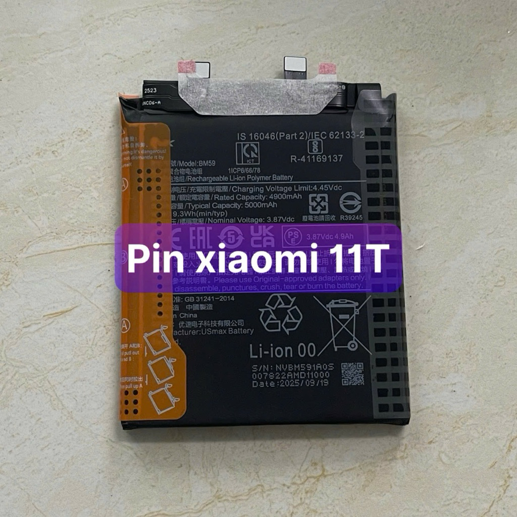 pin xiaomi 11T model BM59 ,sản phẩm bảo hành 6 tháng | Shopee Việt Nam