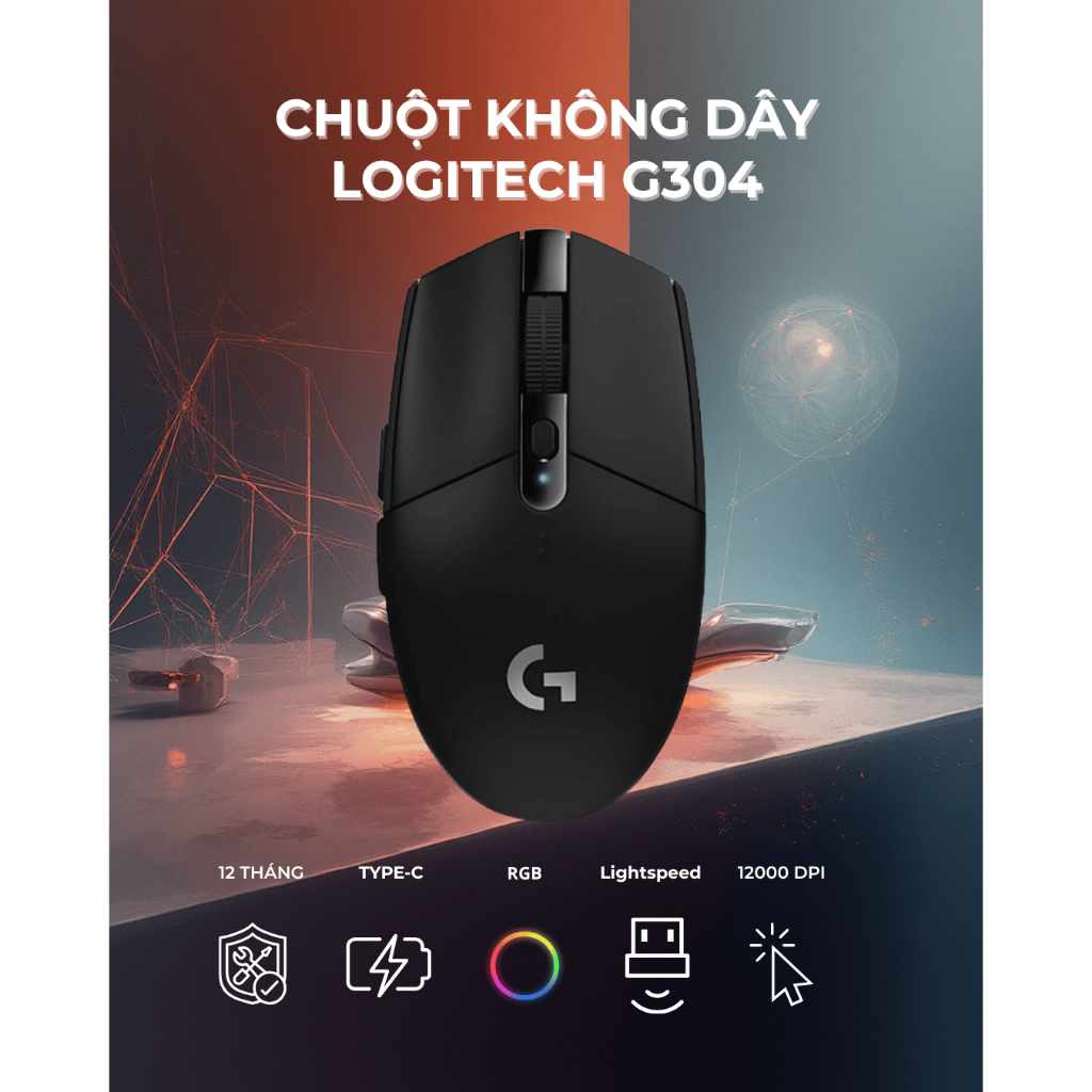 LOGITECH G304 – CHUỘT KHÔNG DÂY "12000 DPI SIÊU NHẠY" CHO GAMER "KHÔNG ...