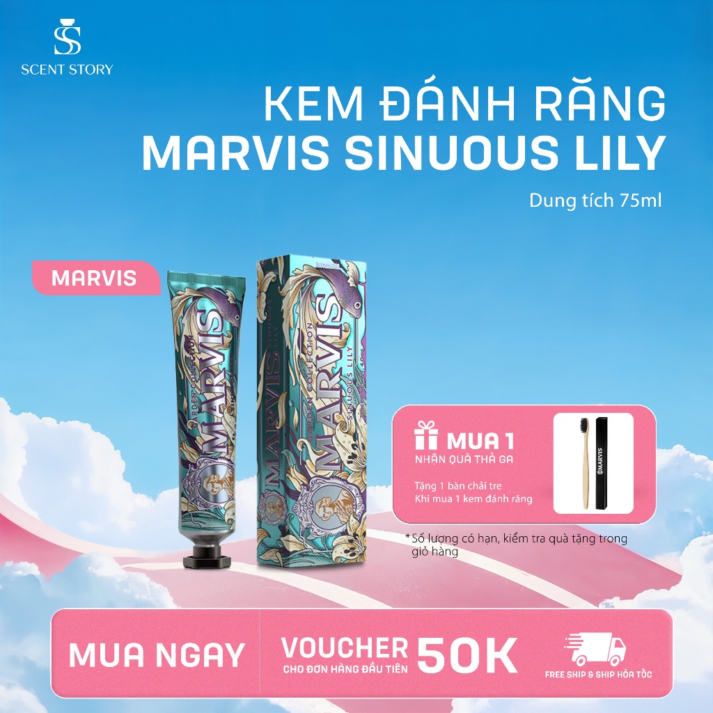 [Hỏa tốc] Kem Đánh Răng Marvis Sinuous Lily 75ml – Hương Hoa Ly Thanh ...