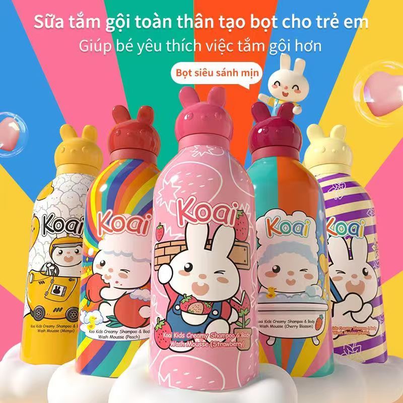 Koai Sữa tắm gội tạo bọt 2 in1 Koai cho bé 350ml Dịu nhẹ, không cay mắt ...