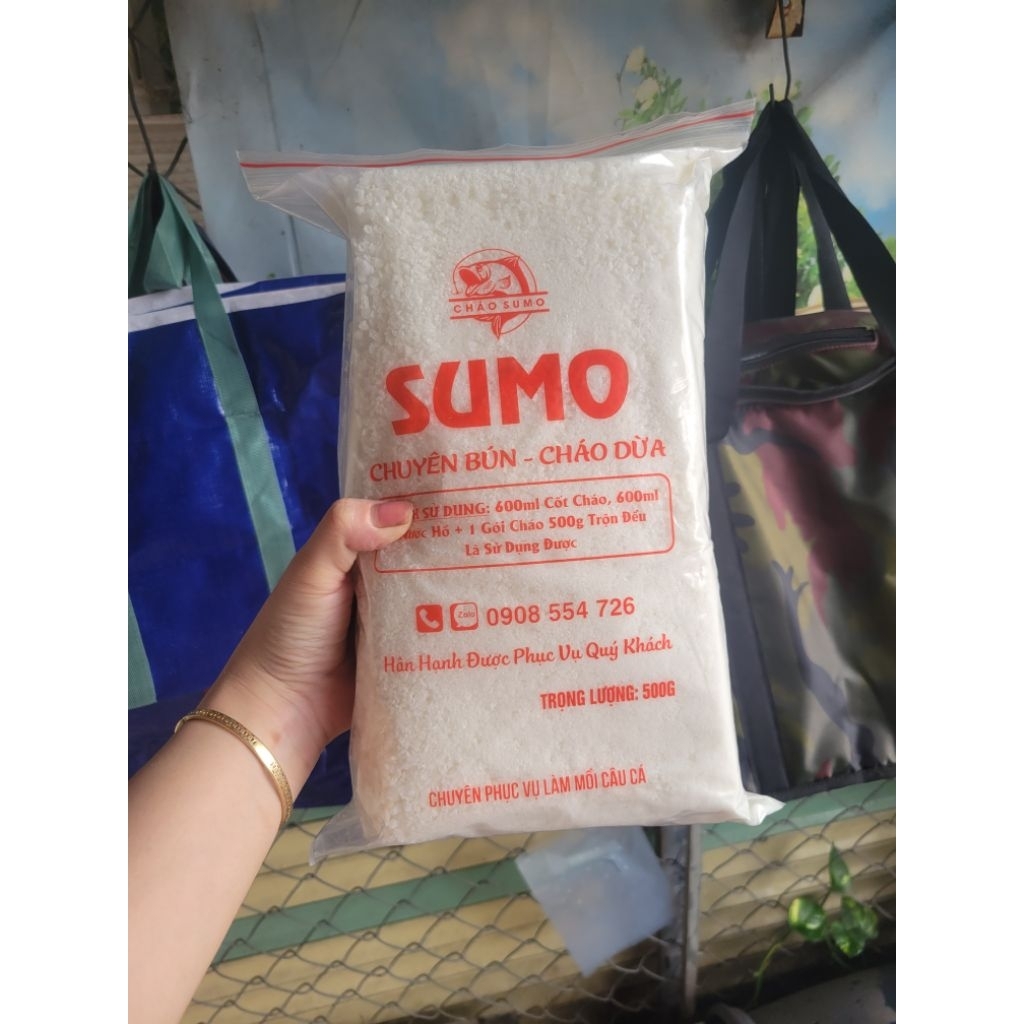 Cháo trắng câu cá SuMo gói 500gr dẻo , xốp câu bún và cháo. | Shopee ...