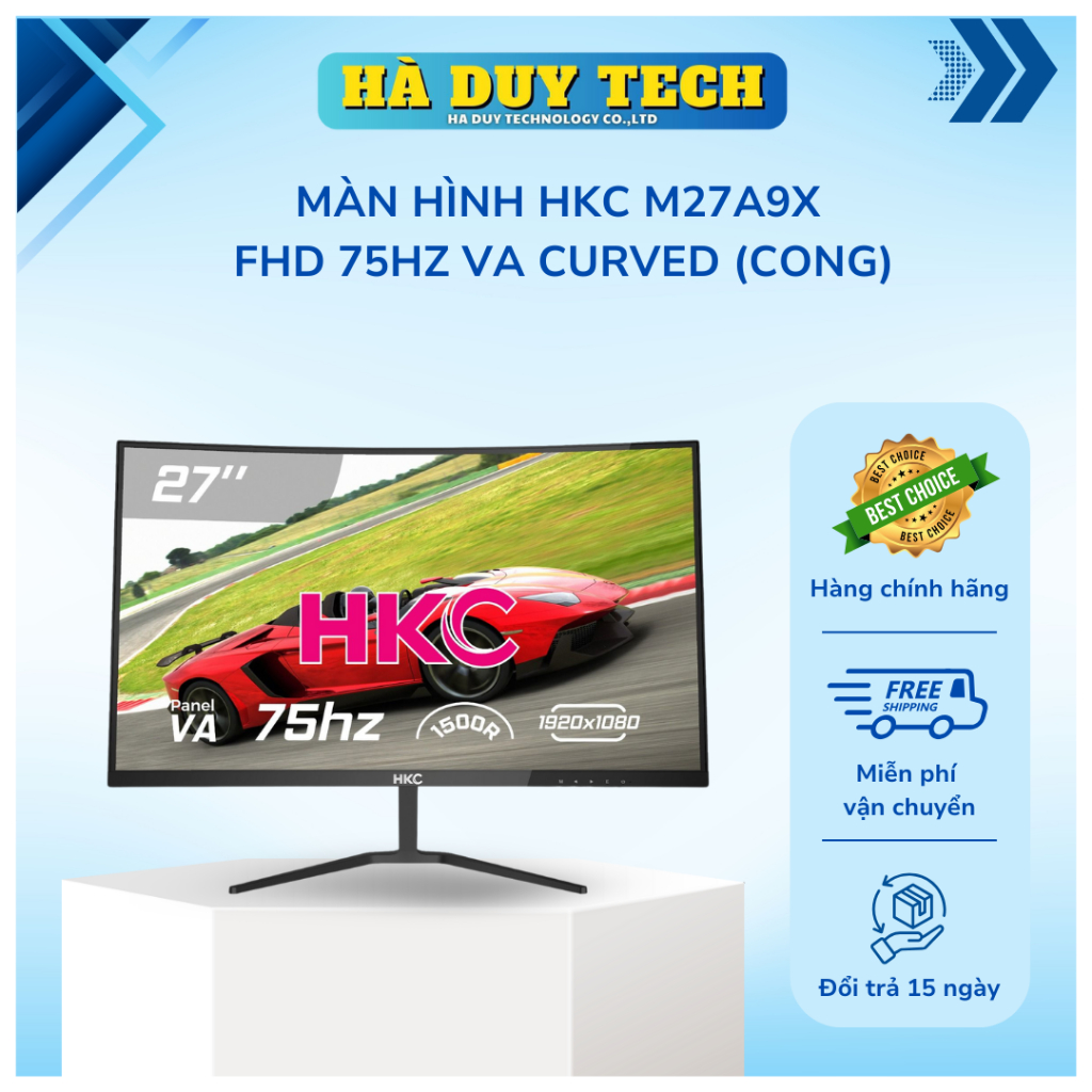 Màn Hình HKC M27A9X FHD 75Hz VA Curved (Cong) - Chính Hãng - BH 24T ...