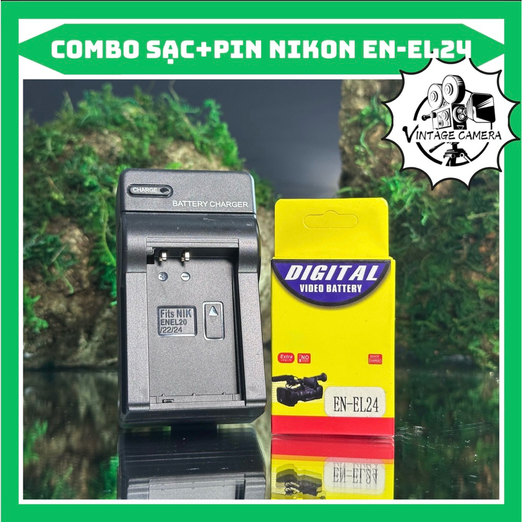 Bộ Sạc Pin Nikon EN-EL24 ( Bộ Sạc Pin thay thế )dùng cho Nikon 1 J5, 1 ...