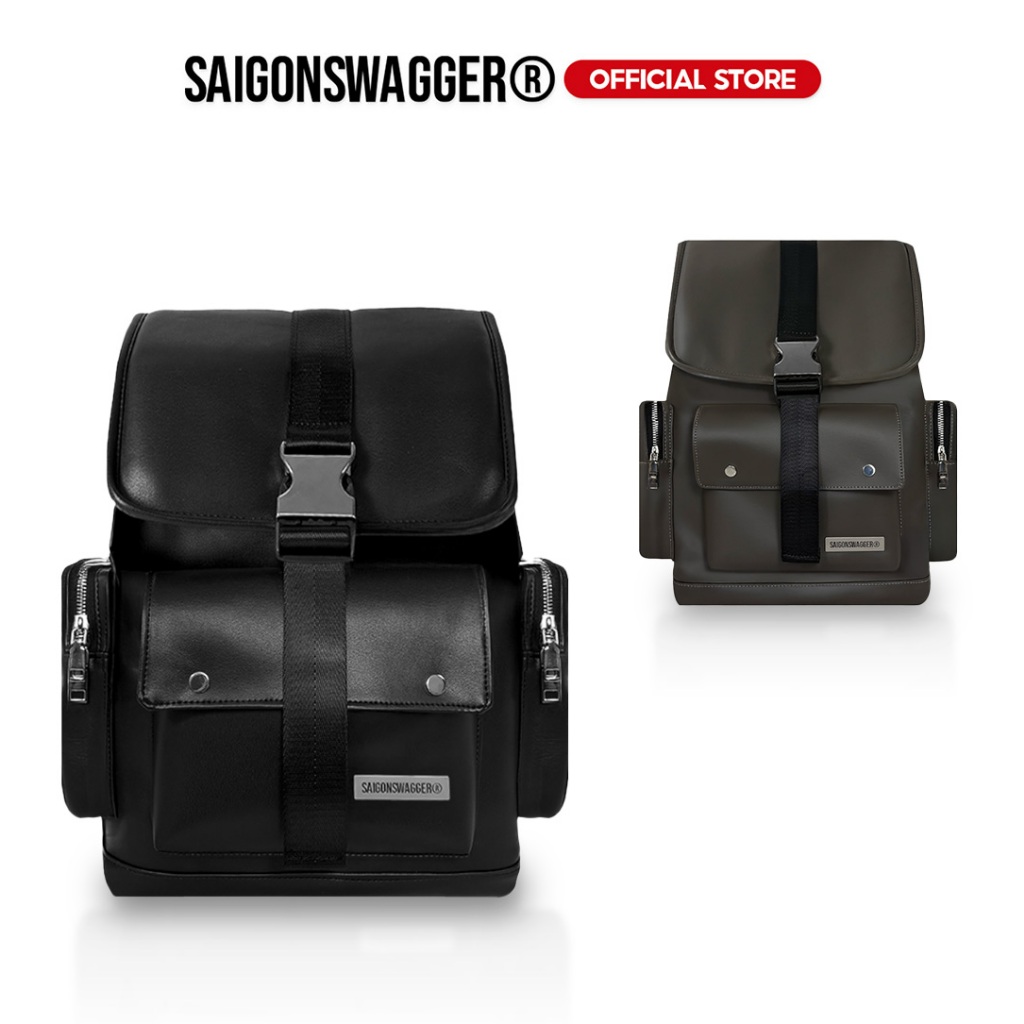 Balo Da Nam Nữ Cao Cấp SAIGON SWAGGER® SGS LUNE NOMAD BACKPACK | Shopee ...