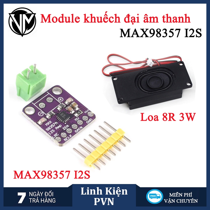 Module MAX98357 Mạch Khuếch Đại Âm Thanh I2S Class D - Chuyên Dụng Cho ...