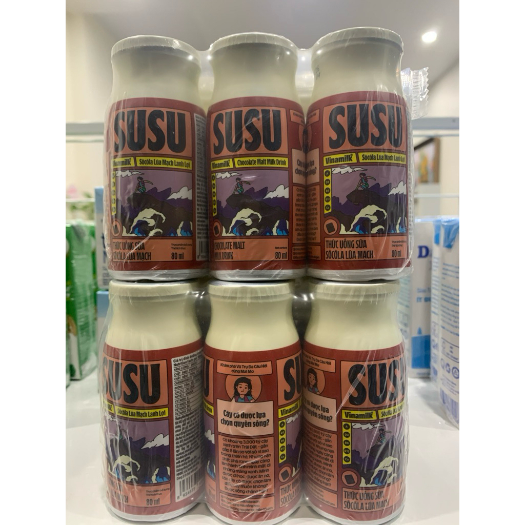 Combo 2 lốc SUSU hộp 80ml vị socola (Date 4/2/2026) | Shopee Việt Nam