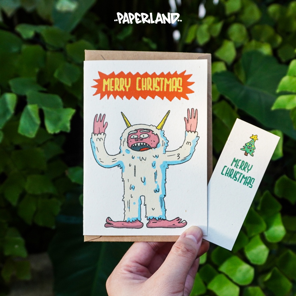 Thiệp giáng sinh NGƯỜI TUYẾT HÀI HƯỚC - giấy mỹ thuật 300gsm |Postcard ...