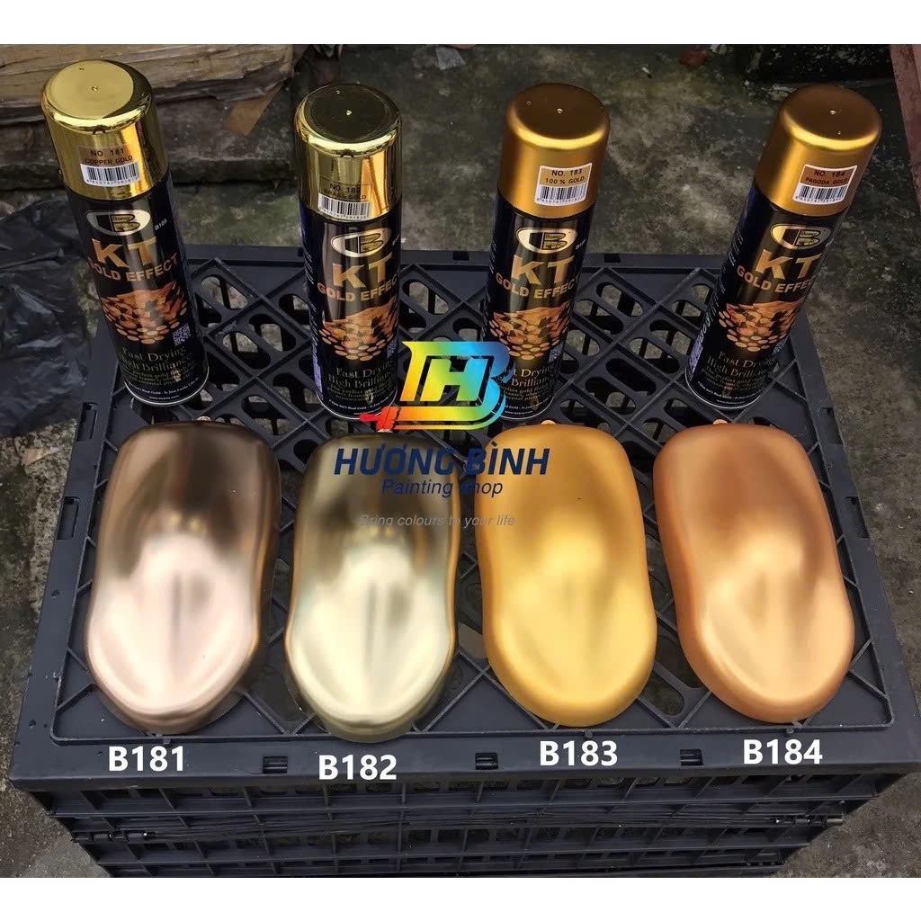 Sơn xịt BOSNY hiệu ứng KT GOLD (225g/chai) | Shopee Việt Nam