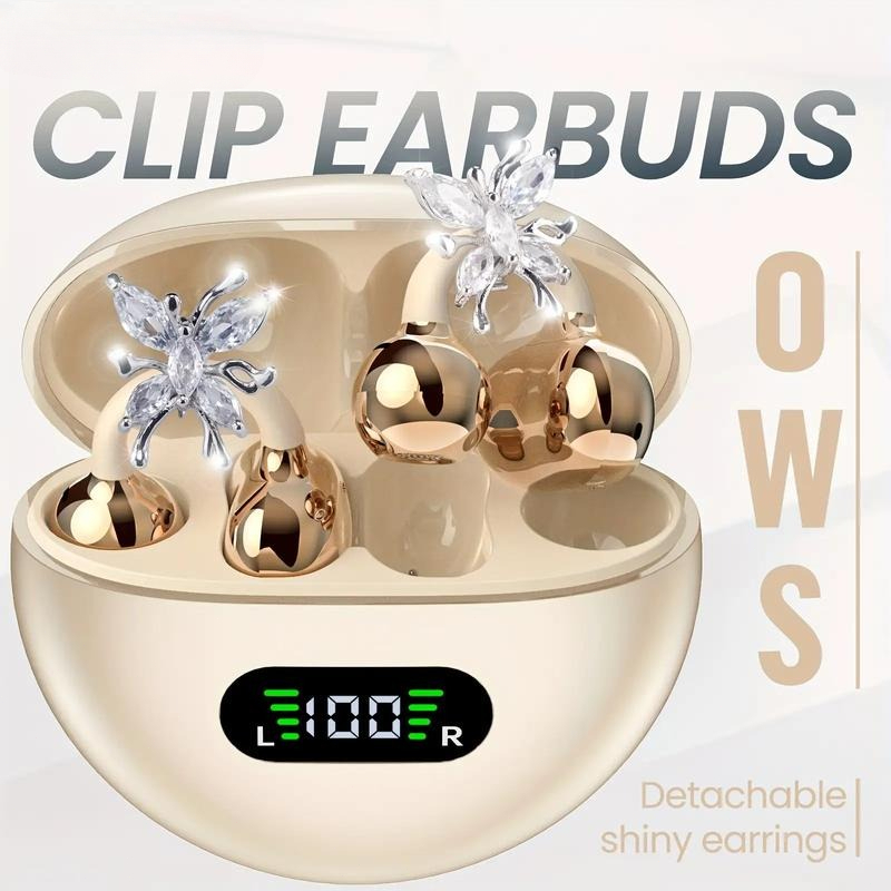 OWS Clip Earbuds Không dây mở Earbuds Với Removable Beautiful Earbuds ...