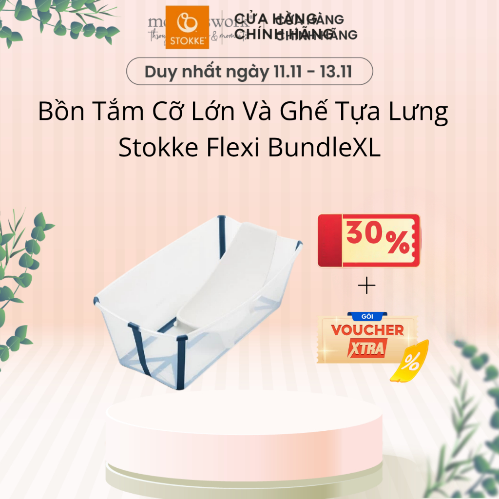 Bồn Tắm Gấp Gọn Cỡ Lớn và Ghế Tựa Lưng Cho 0+ | Stokke Flexi BundleXL ...