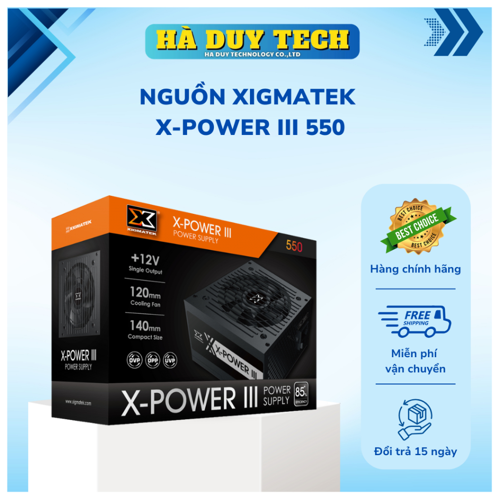Nguồn XIGMATEK X-POWER III 550 - Chính Hãng - BH 36T - Hà Duy Tech ...