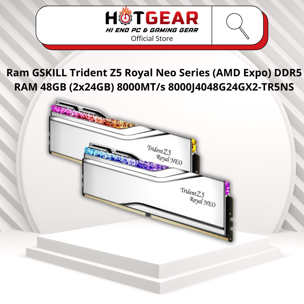 Ram GSKILL Trident Z5 Royal Neo Series (AMD Expo) DDR5 RAM 48GB (2x24GB ...