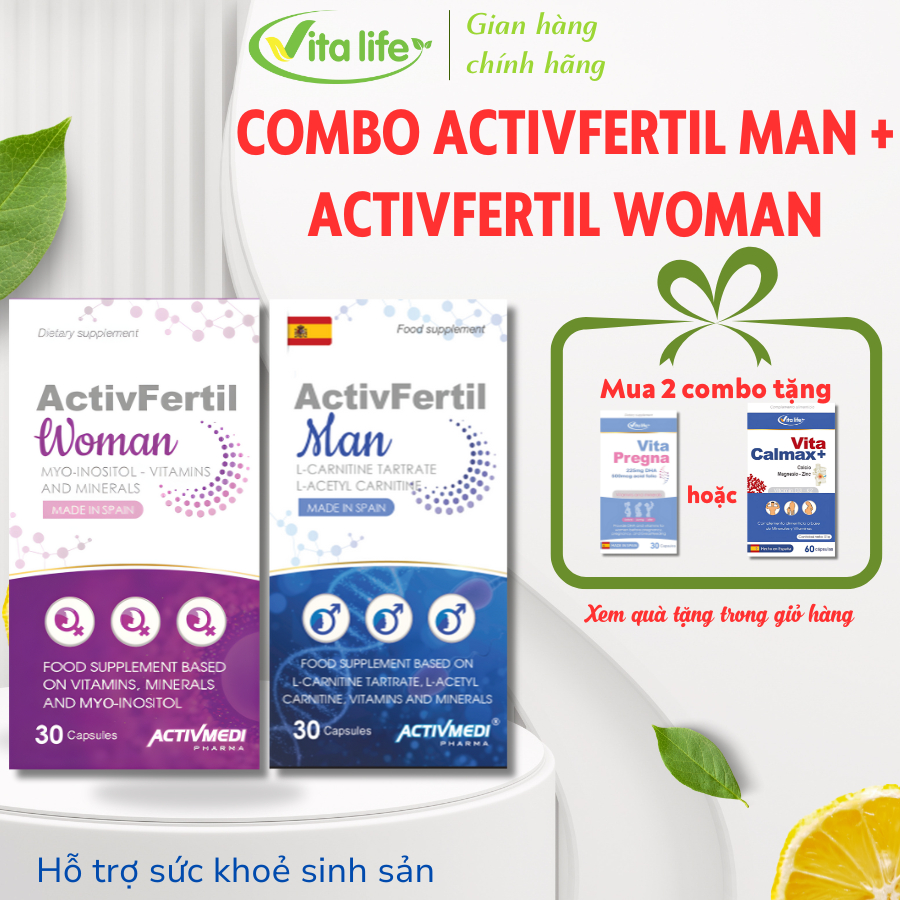 Combo ActivFertil Man & ActivFertil Woman ACTIVMEDI PHARMA ( Activ ...