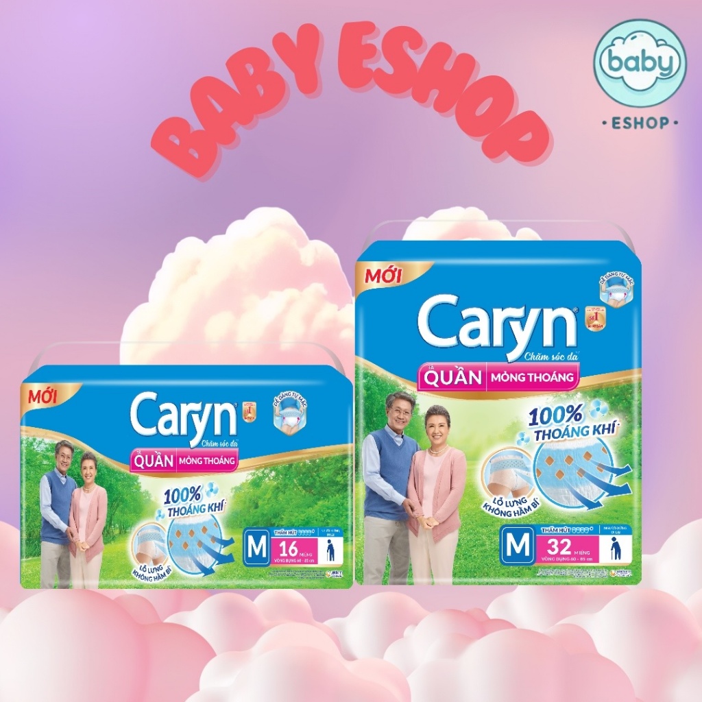 Tã quần Caryn mỏng nhẹ cho người lớn size M16/M32 | Shopee Việt Nam