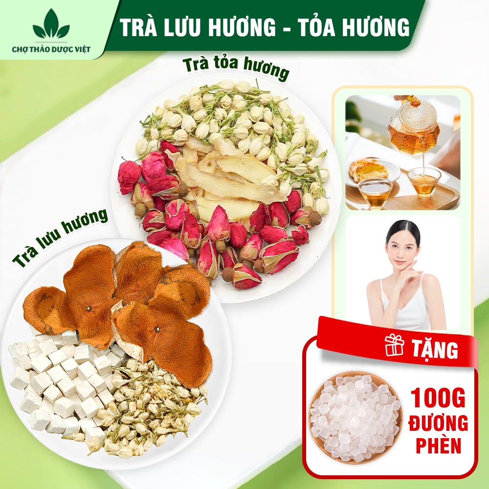 Trà lưu hương mix sẵn, trà tỏa hương thơm mùi cơ thể, thảo mộc khử mùi ...