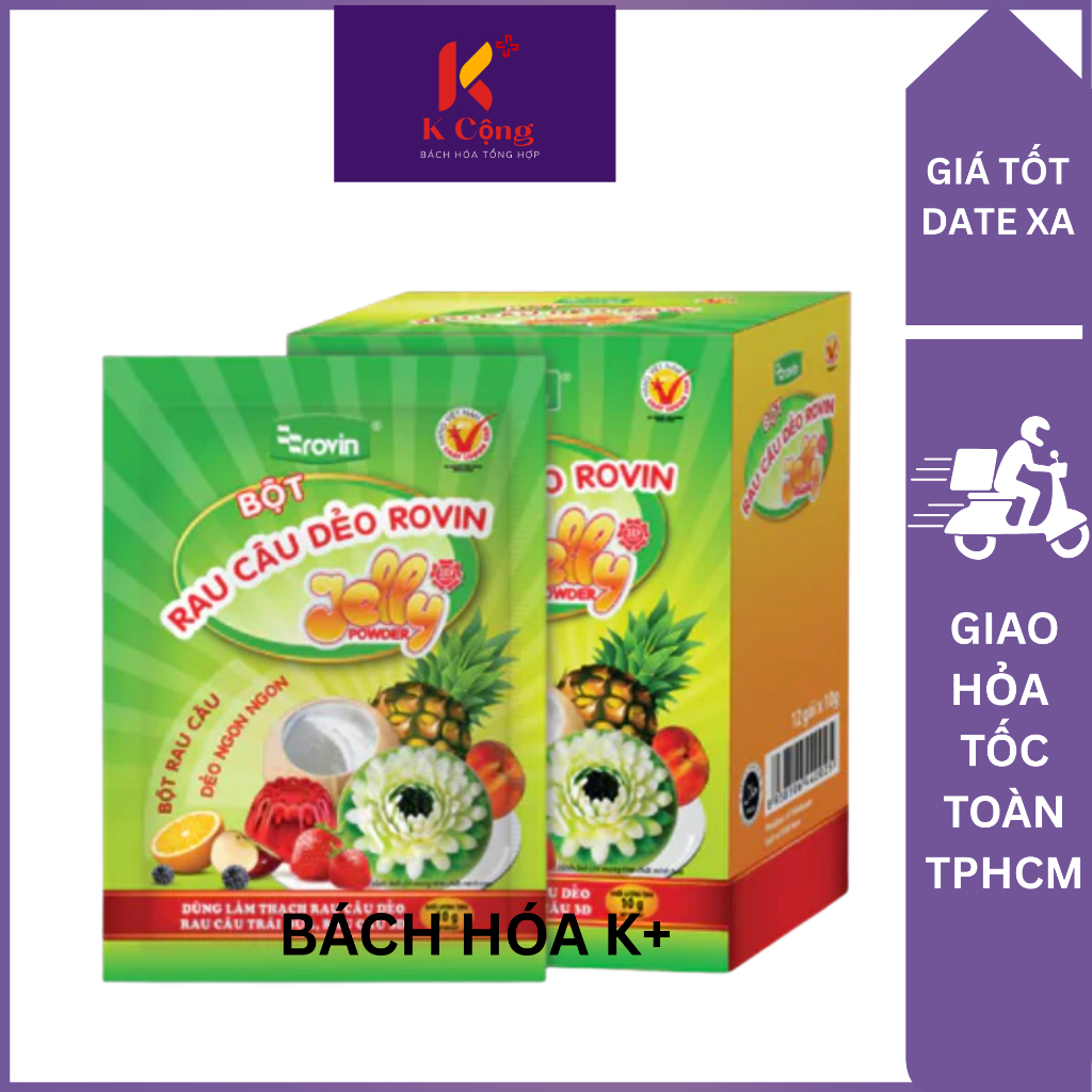 1 Hộp Bột Rau Câu Dẻo Rovin Hoàng Yến (Jelly Powder) | Shopee Việt Nam