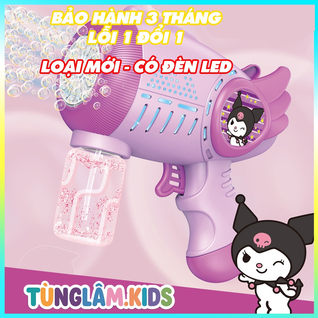 Súng bong bóng có đèn led bảo hành 3 tháng máy thổi bong bóng có đèn ...