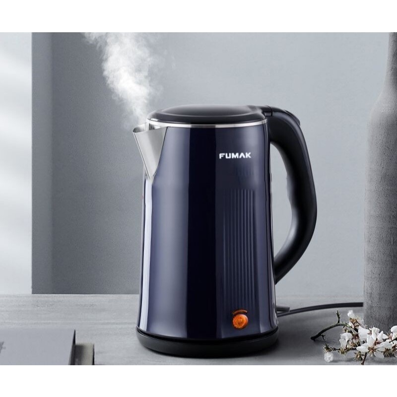 Ấm siêu tốc Fumak 2,2 lít, 3 lớp cách nhiệt, bắt nhiệt nhanh, tiết kiệm ...