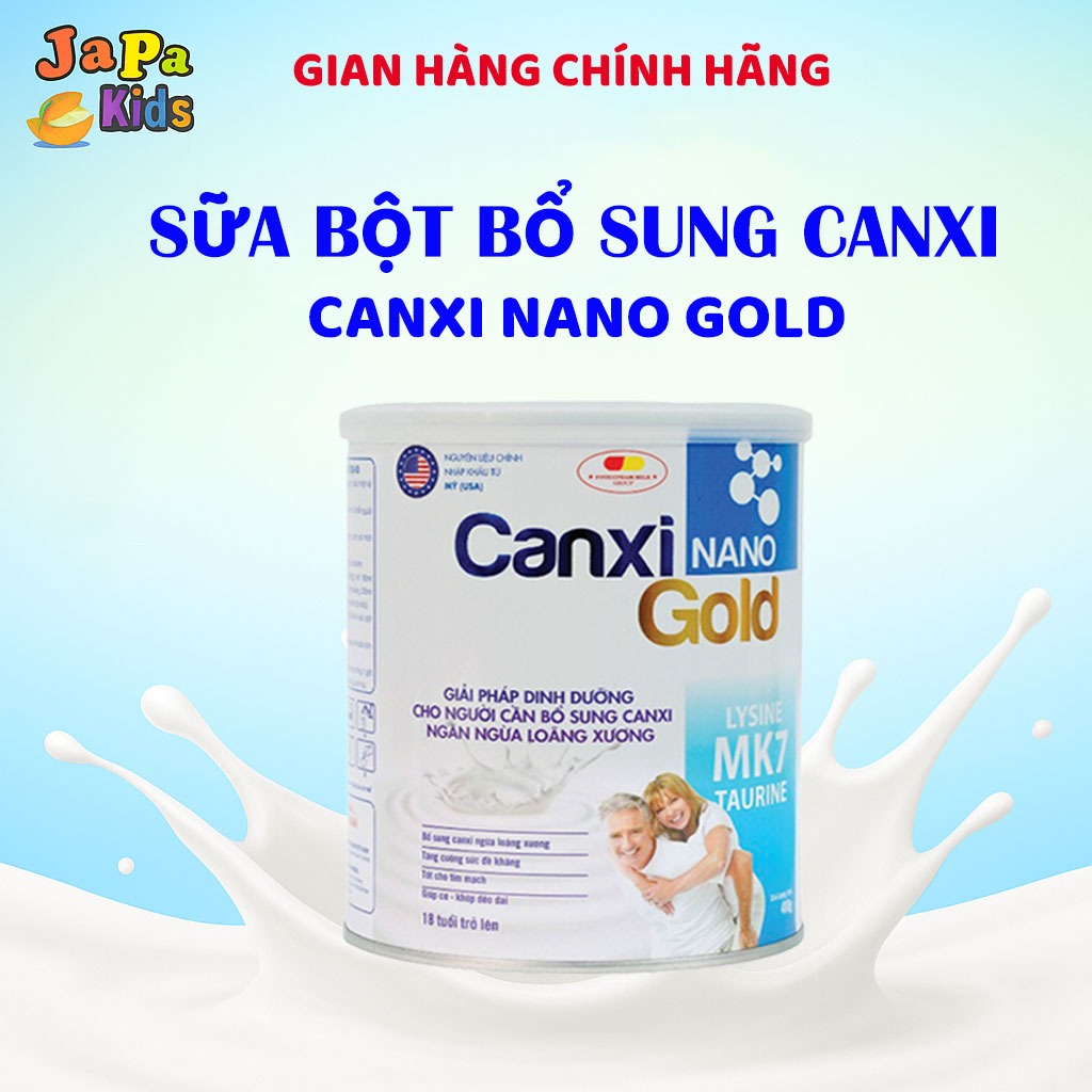 Sữa Bột Canxi Cho Người Lớn Canxi Nano Gold Bổ Sung Canxi Ngừa Loãng ...