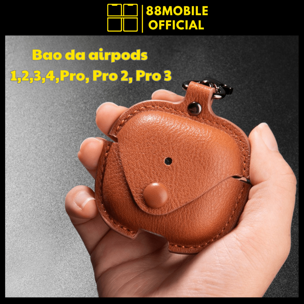 Bao da AirPod 3, 1, 2, Pro, Pro 2 chất liệu da cao cấp Bảo vệ hoàn hảo ...