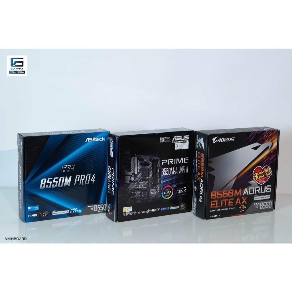 Main AMD B550 Gigabyte Aorus Rlite / Asrock PRO4 / Asus Prime WIFI II ...