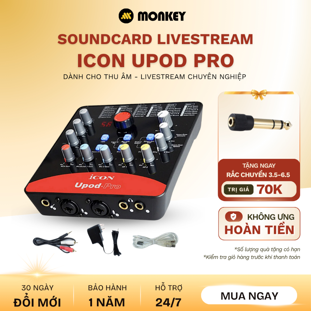 Sound Card Icon Upod Pro Chính Hãng, Dành Cho Thu Âm Hát Livestream ...