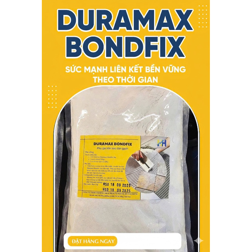 Duramax Bondfix 1kg – phụ gia trộn xi măng + cát thành keo dán gạch ...