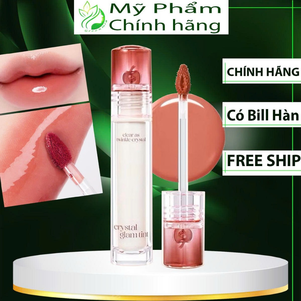 Son Tint Clio Bóng Lì Crystal Glam Tint 3.4g Màu 020 Vanilla Apple ...