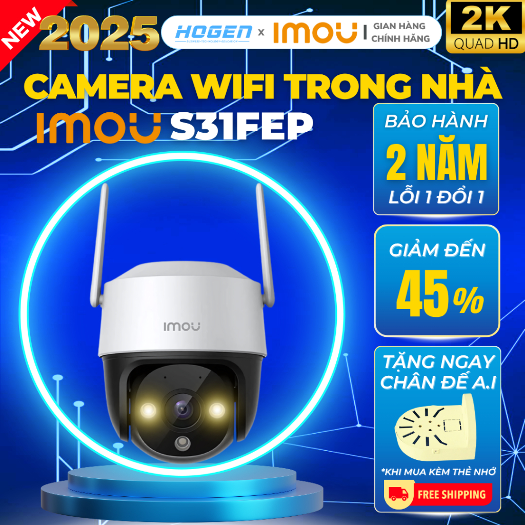 Camera WIFI IMOU ngoài trời S21/41FP S31/51FEP, Màu Đêm Thông Minh ...