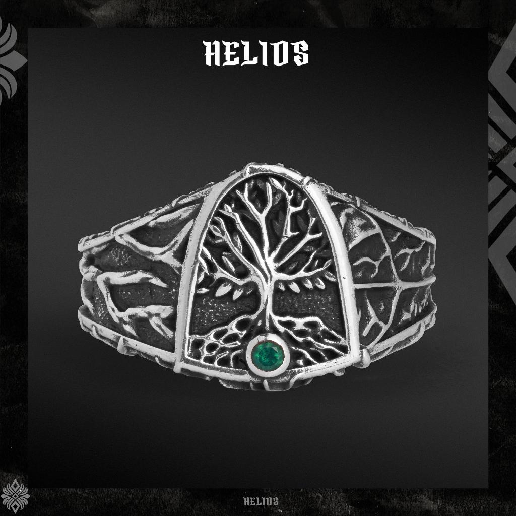 Nhẫn bạc S925 HeliSilver Arboris Helios Black Silver Faith | Shopee ...