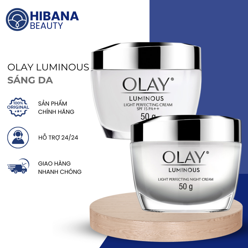 Combo Kem Dưỡng Olay Sáng Da Mờ Thâm Nám Ngày Và Đêm Luminous Light ...