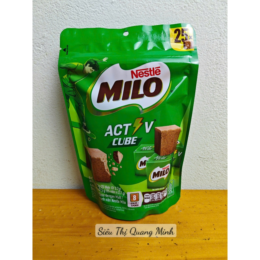 Gói Nestle MILo Activ CUBE 76.5g (25 Viên x 2.7g) | Shopee Việt Nam