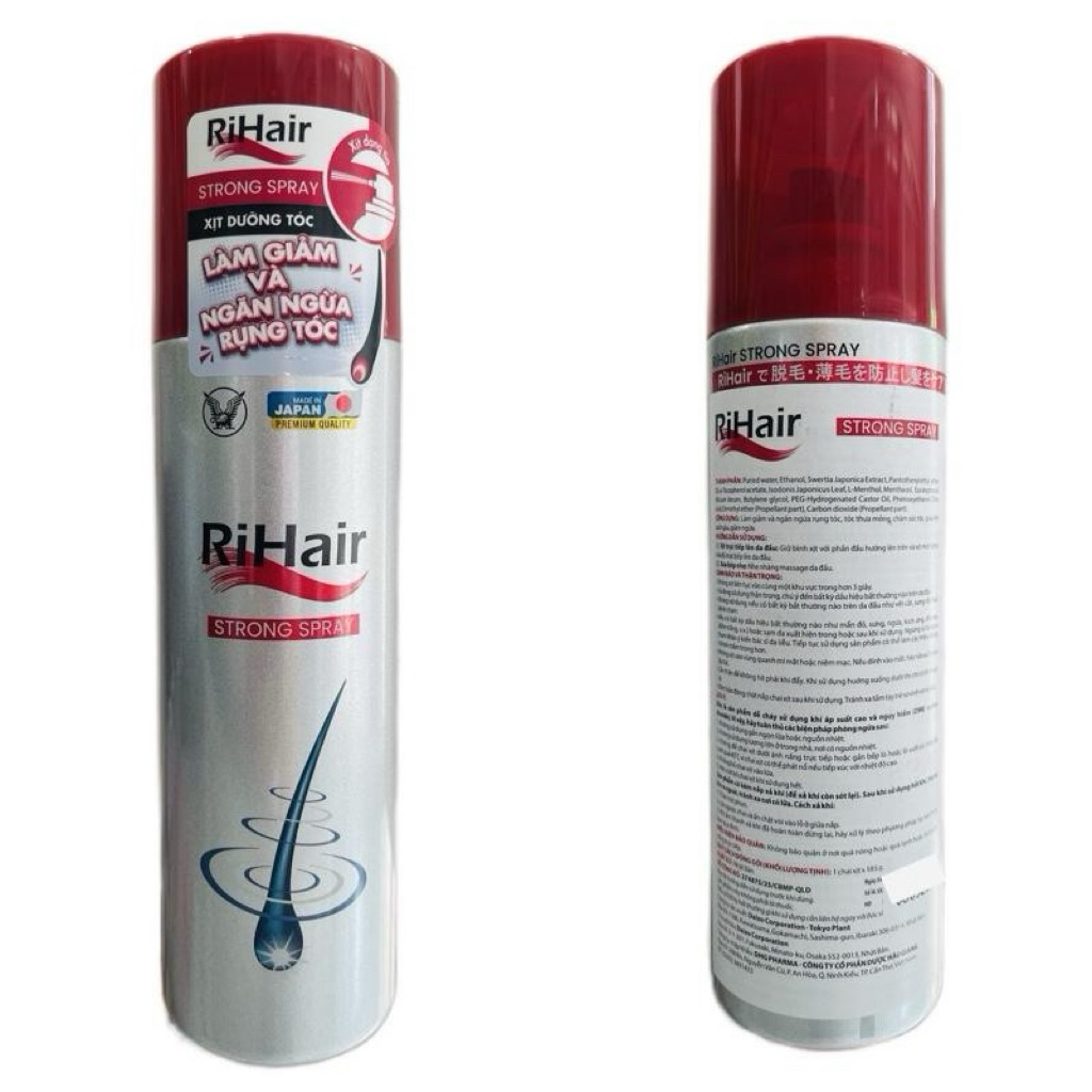 Xịt dưỡng tóc RiHair Strong Spray - 185 gram - làm giảm và ngăn ngừa ...