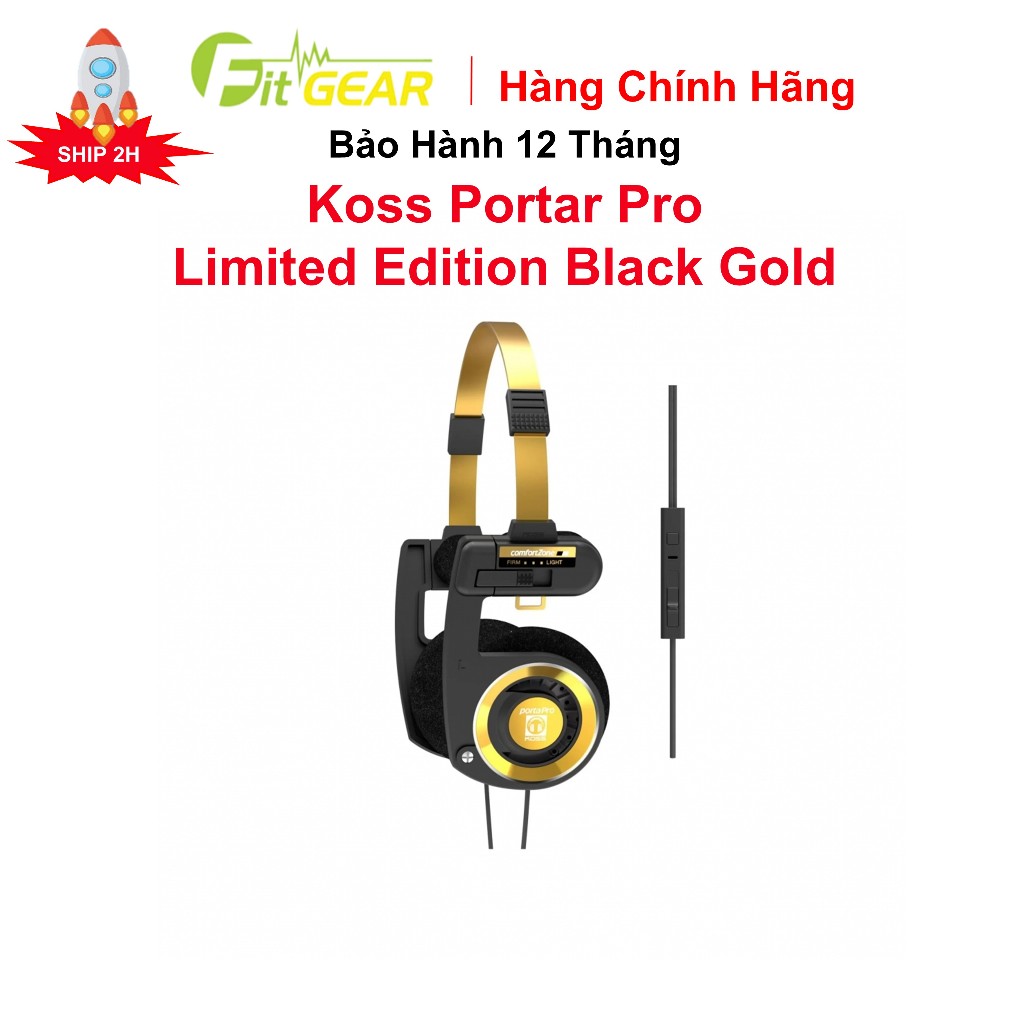 Tai Nghe Koss Portar Pro Limited Edition Black Gold Chính Hãng - Bảo ...