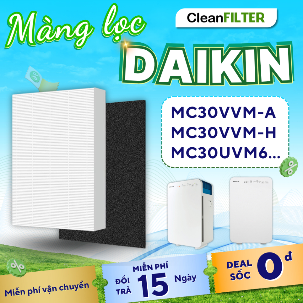 [SHOP SỈ] Màng lọc không khí Daikin: MC30VVM-A, MC30UVM6, MC30VVM-H ...