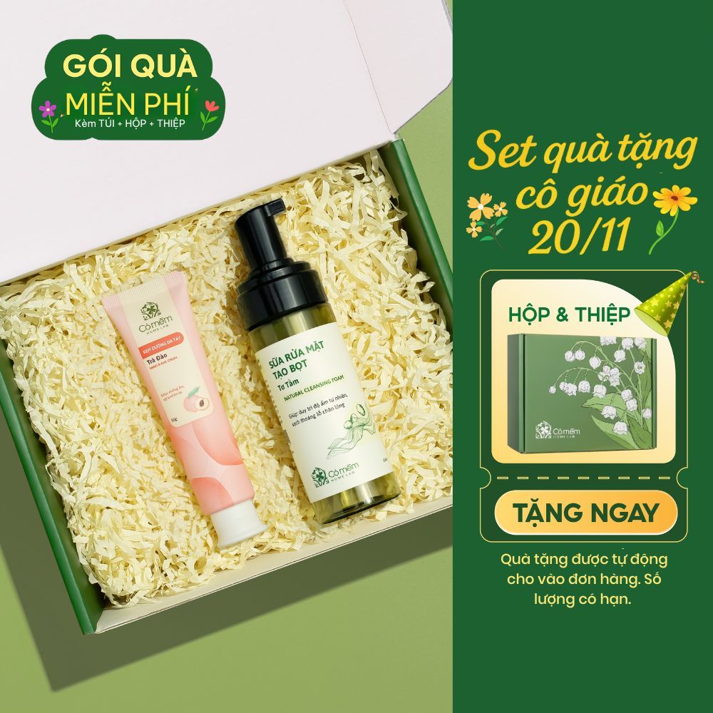 [Set Quà Tặng 20/11] Combo Kem Dưỡng Da Tay Và Sữa Rửa Mặt Cỏ mềm- Quà ...