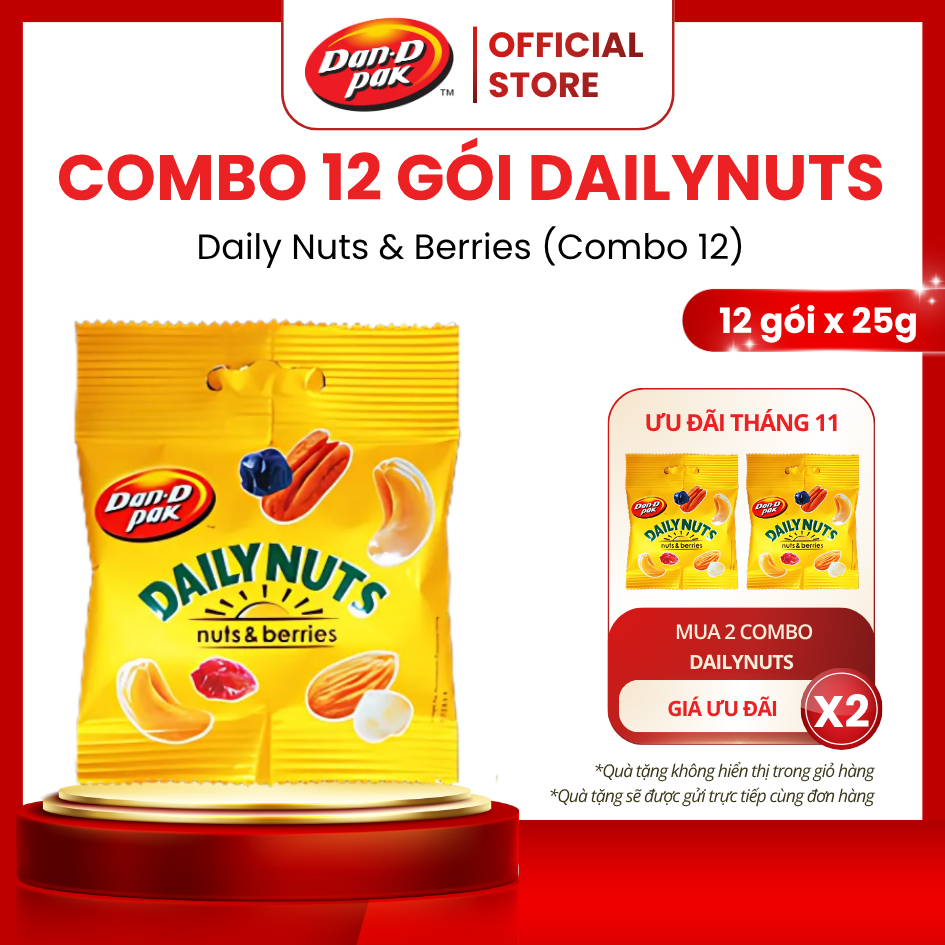 [10/12/2025] Combo Thập Cẩm Hạt Và Trái Cây Khô Dailynuts Dan D Pak I ...
