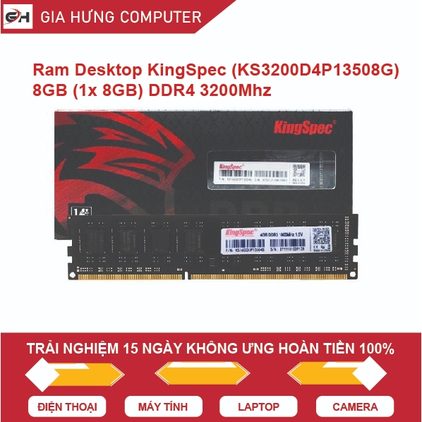 Ram Desktop KingSpec (KS3200D4P13508G) 8GB (1x 8GB) DDR4 3200Mhz ...