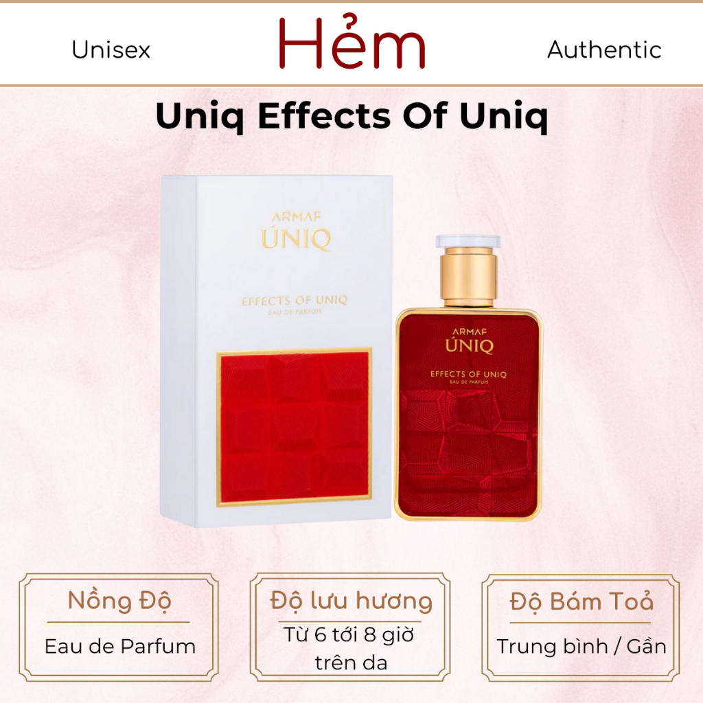 Fullseal 100ML | Armaf Uniq Effects Of Uniq EDP | Nước Hoa Unisex | Hẻm ...