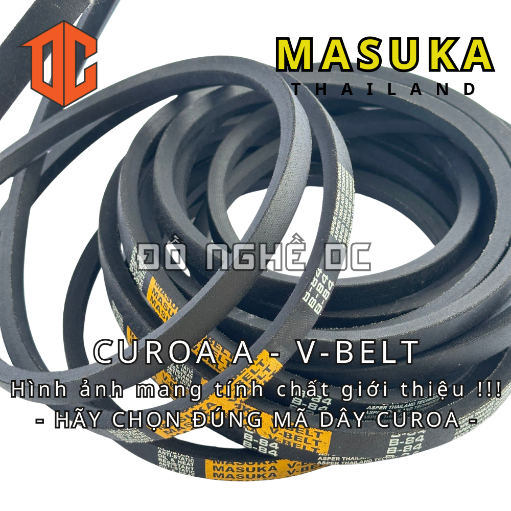 Dây curoa V-BELT MASUKA A37 A73 A34 A43 A64 A80 A98 A66 A77 A70 A75 A44 ...