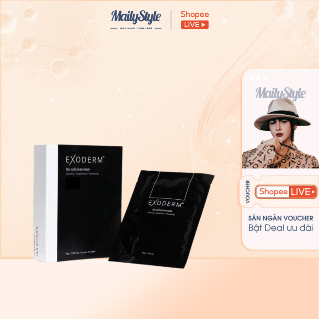 Q15_Mặt nạ sinh học Exoderm Bio Cellulose Mask 5 miếng | Shopee Việt Nam