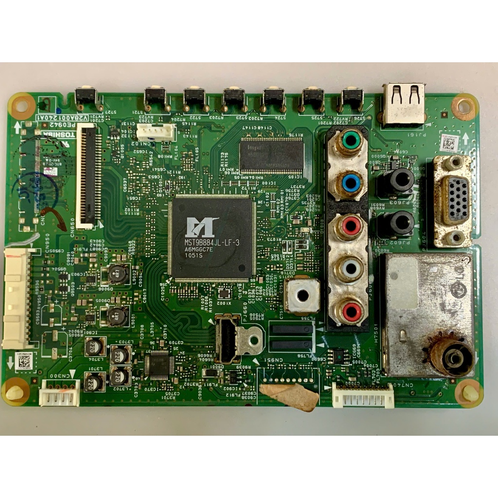 Bo main boar mạch linh kiện tivi tv Toshiba 32PB1v nguồn, xử lý chung ...